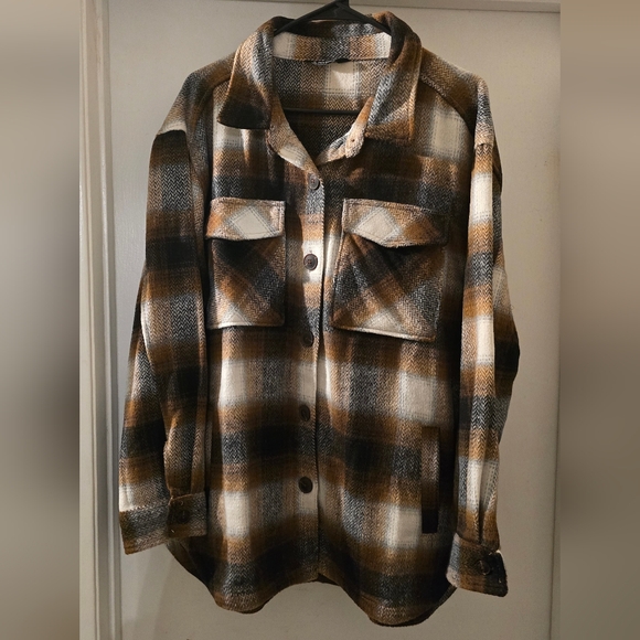 Member's Mark | Jackets & Coats | Members Mark Plaid Shacket L | Poshmark